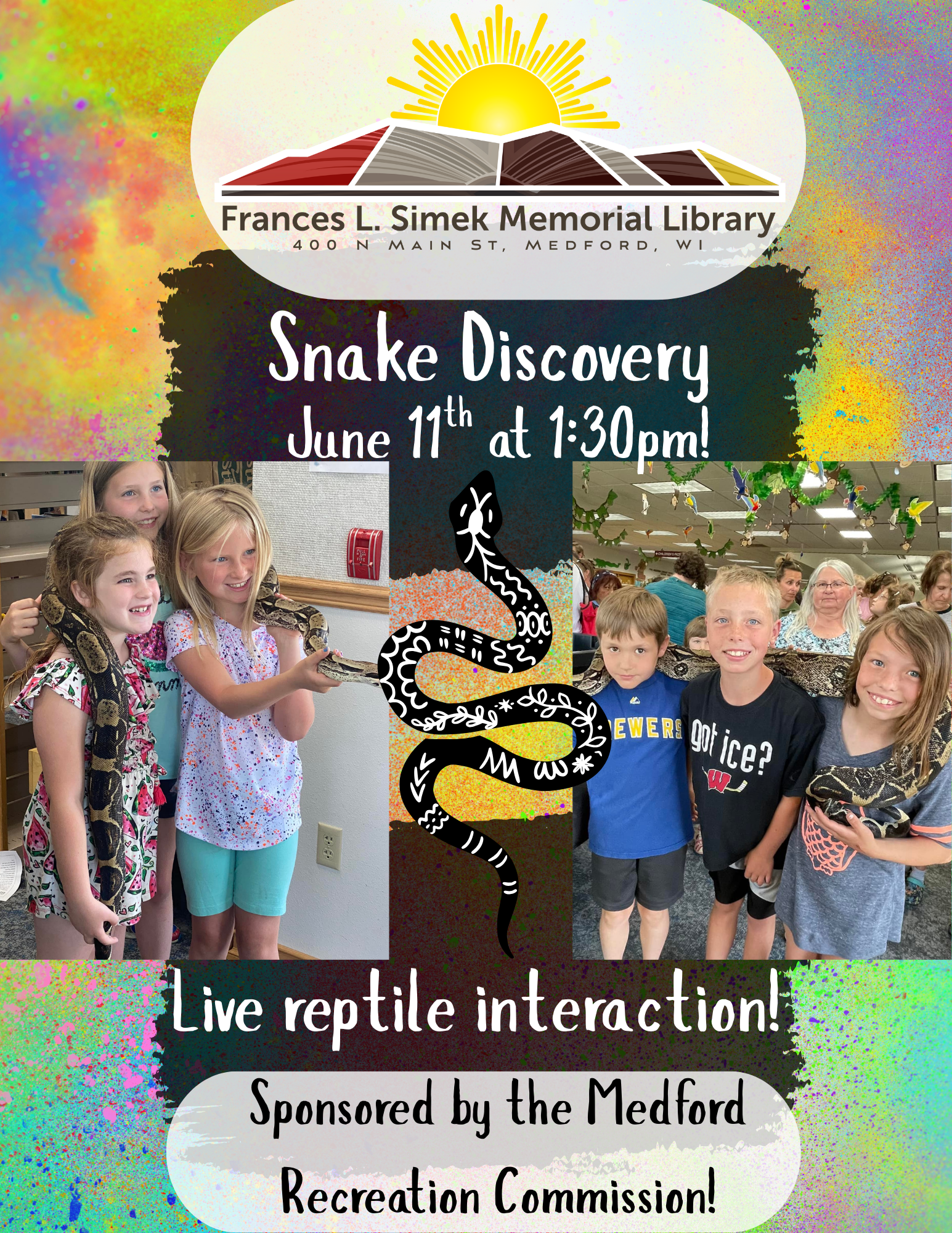 Snake Discovery | Frances L Simek Memorial Library